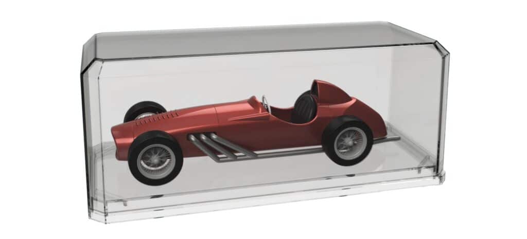 1:43 Scale Display Case with Clear Base - 143C-BC | Pioneer Plastics